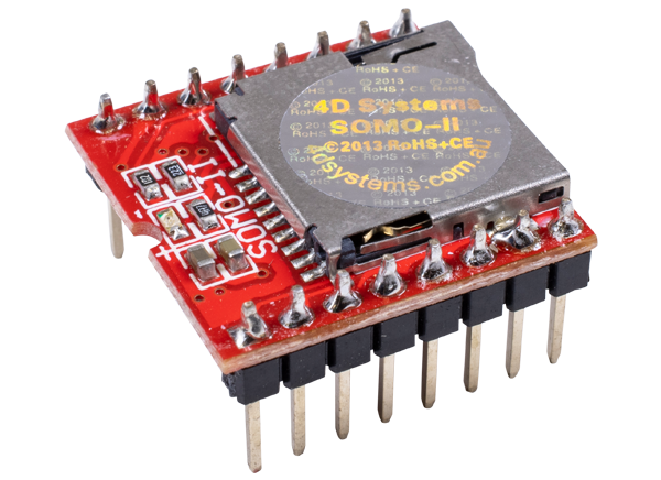 SOMO-II Embedded Audio-Sound Module - 4D Systems | Mouser