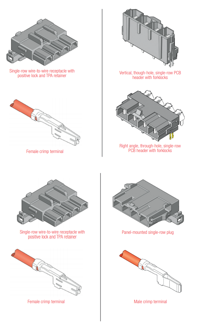 Mini-Fit Sr. Power Connectors - Molex | Mouser