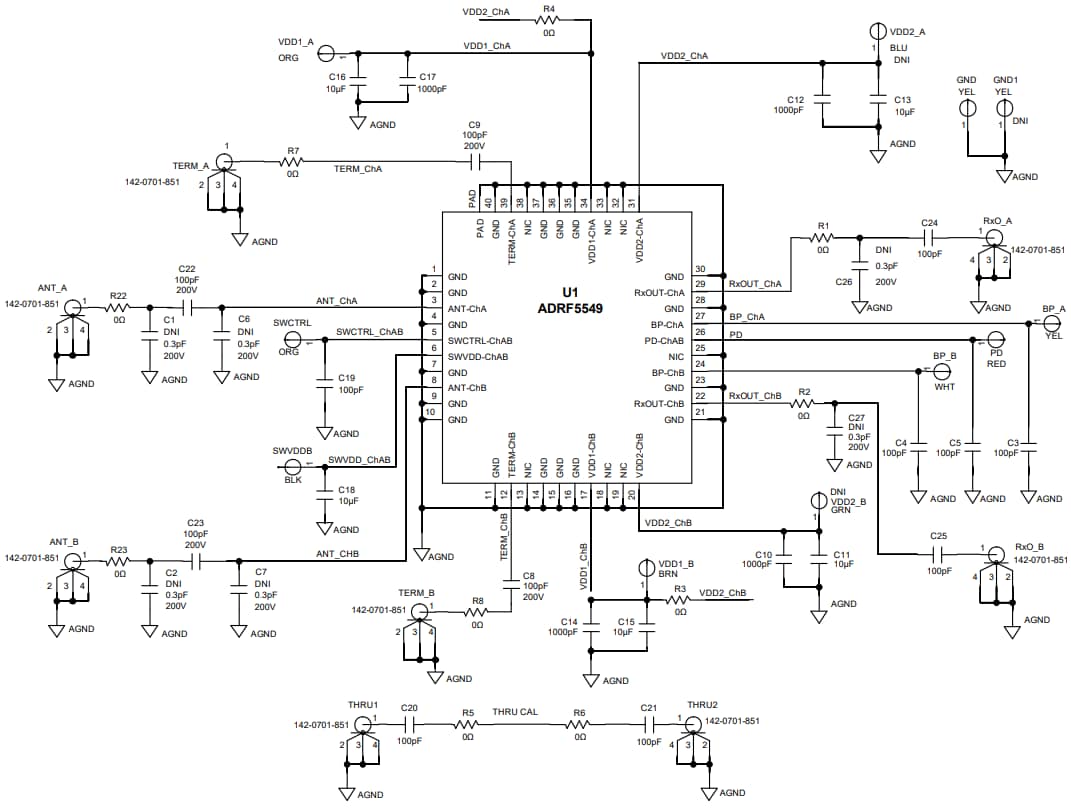 ADRF5549 Dual-Channel RF FEMs - ADI | Mouser