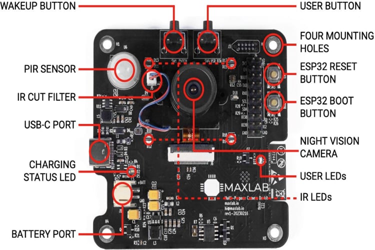 TOKAY LITE Edge AI Camera Development Board - Maxlab | Mouser