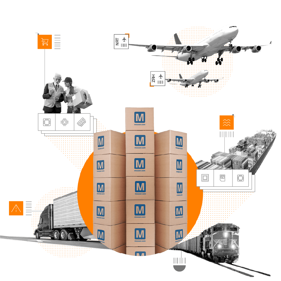 Mouser By the Numbers Infographic - Mouser